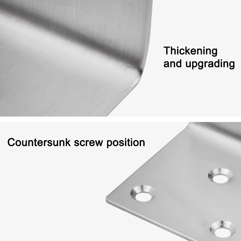 10pcs Stainless Steel 90 Degree Right Angle Bracke... – Grandado