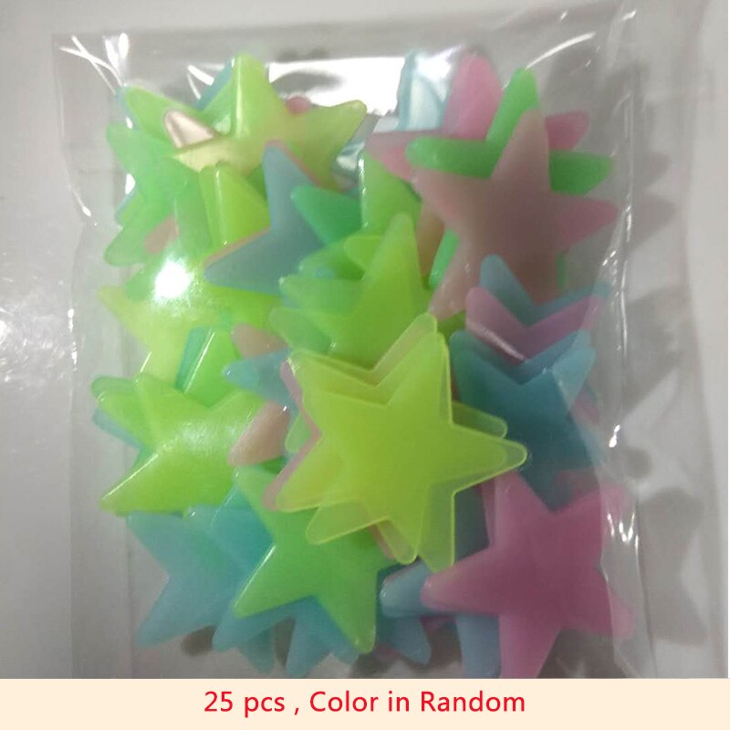 3d Stars Glow Stickers Luminous In Dark Night Fluo... – Grandado
