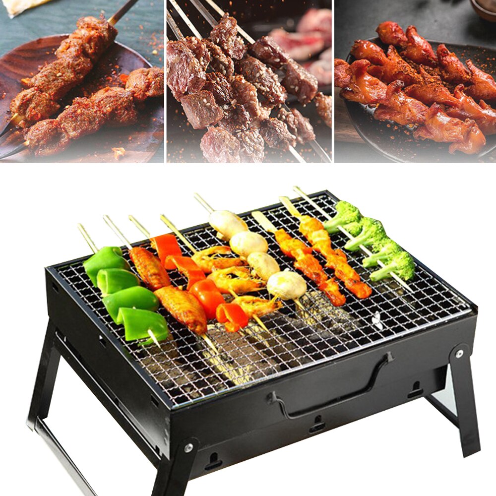 Portable Charcoal BBQ Grill Folding Barbecue Shish... – Vicedeal