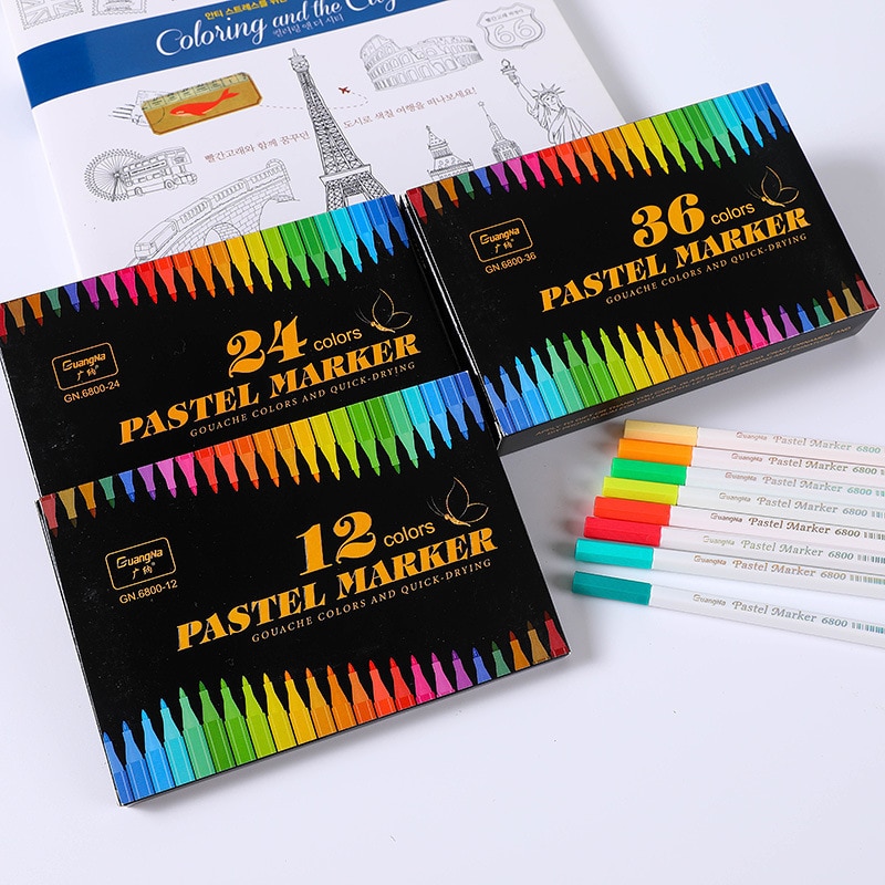 12/24/36pcs Pastel Color Marker Pen Pastel Pen Set... – Vicedeal