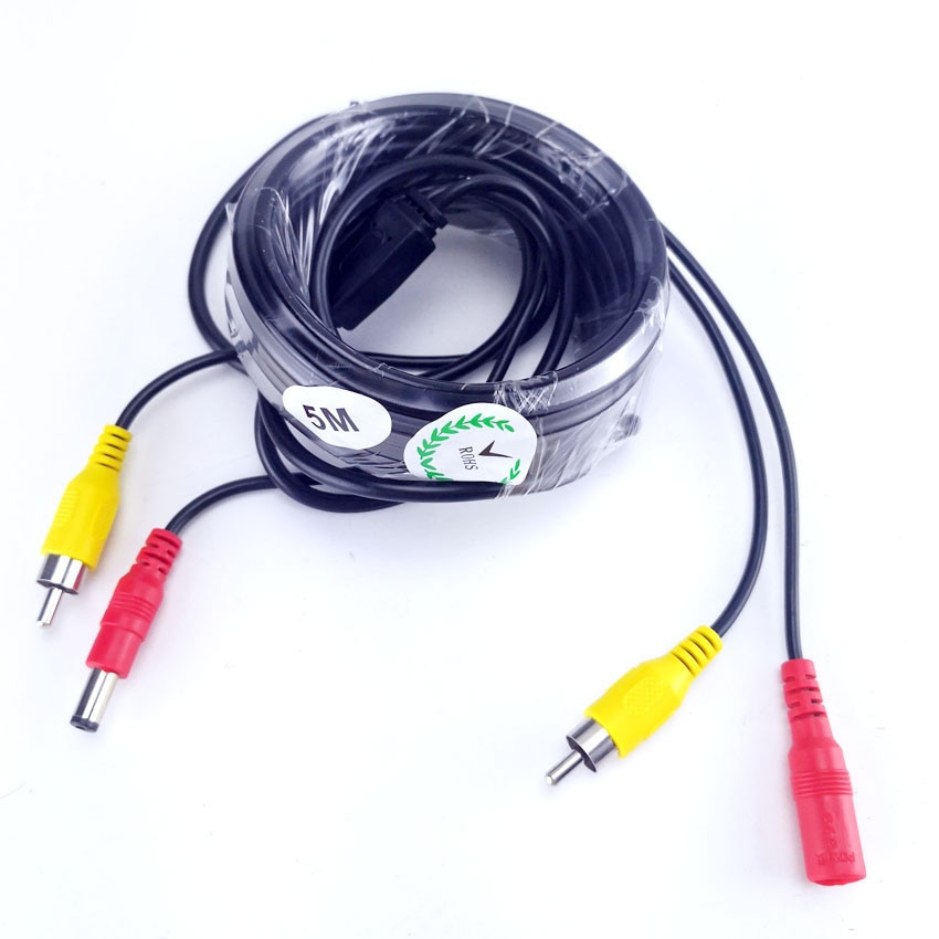 Smtkey 5 meter rca video dc-kabel för cctv mic cvb... – Grandado