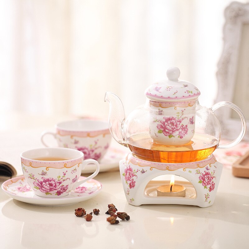 Europese Stijl Geurende Thee Set 1 Pot 2 Kopjes Sc... – Grandado