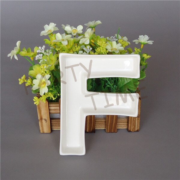 Ceramic Snack Dish, Letter Dish for Party and Wedd... – Vicedeal