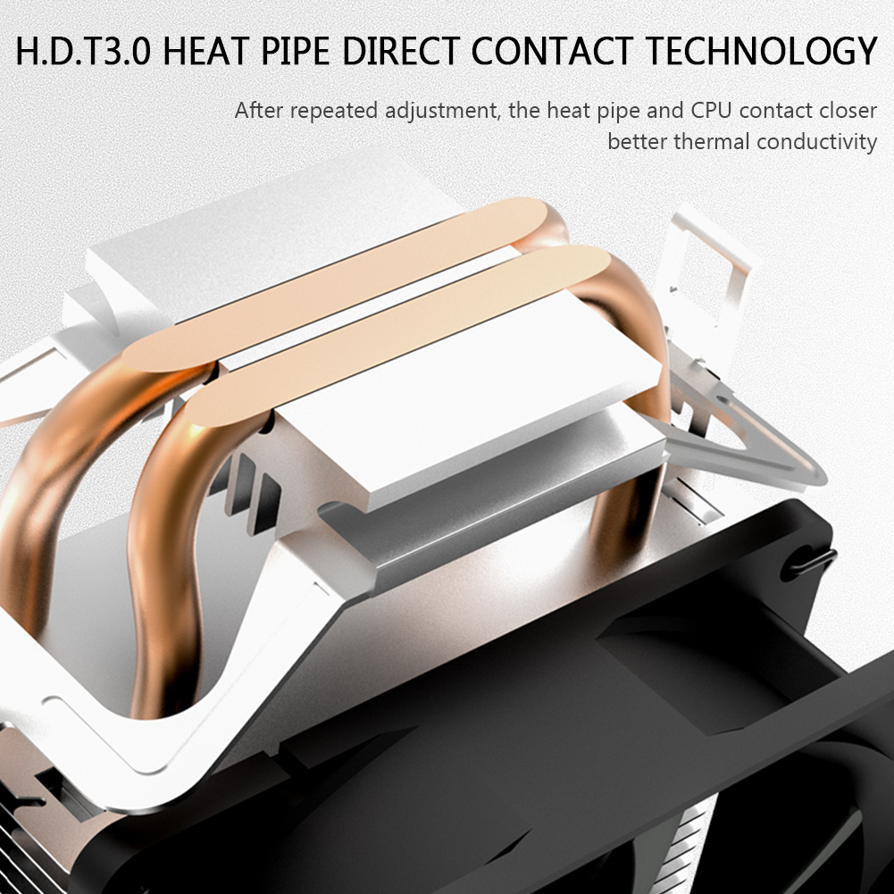 CPU Cooler Cooling Heat-Pipes Desktop Computer CPU... – Vicedeal