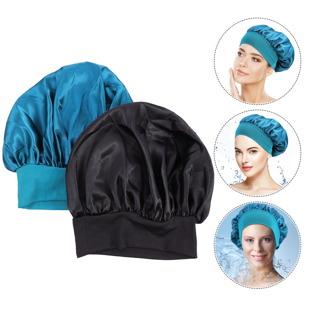2Pcs Slaapmutsje Slapen Cap Haarverzorging Cap Bou... – Vicedeal