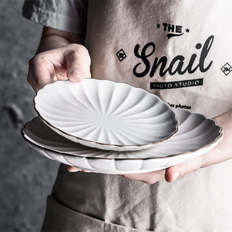 European black handmade stroke white flower type C... – Vicedeal