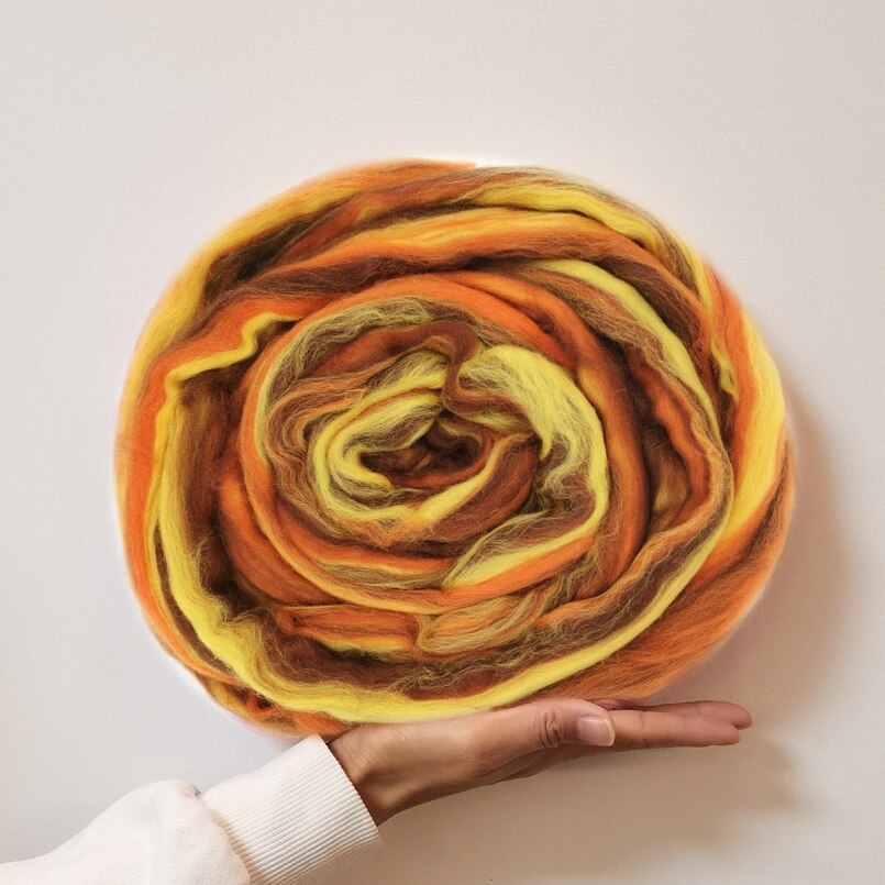 Blended Roving 50g, Needle Felting Wool, Hand Dyed... – Vicedeal