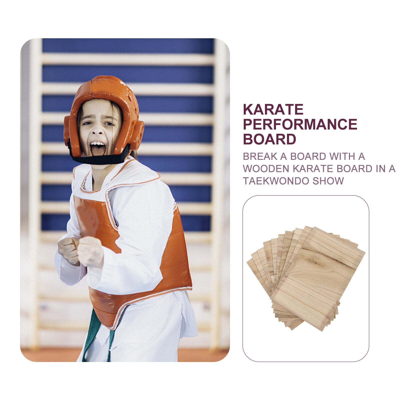 10Pcs Wood Taekwondo Planks Wooden Taekwondo Exerc... – Grandado