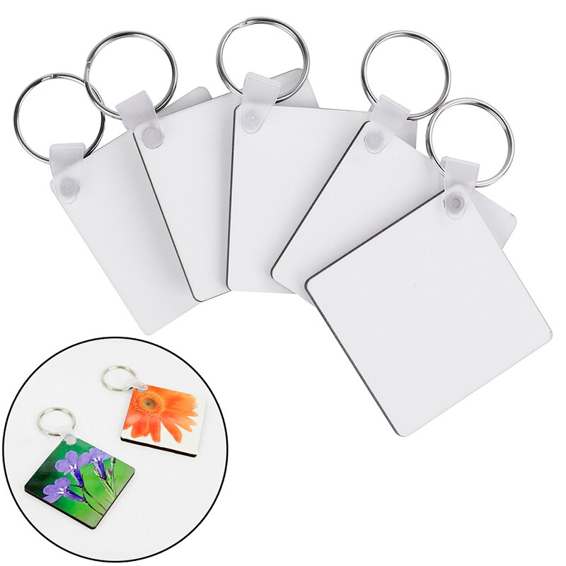 Wood Painting Key Ring Craft DIY Accessories Blank... – Vicedeal