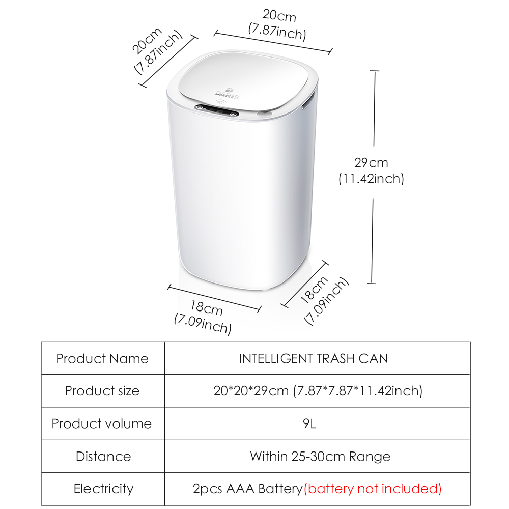 9L Smart Sensor Prullenbak Elektronische Automatis... – Vicedeal