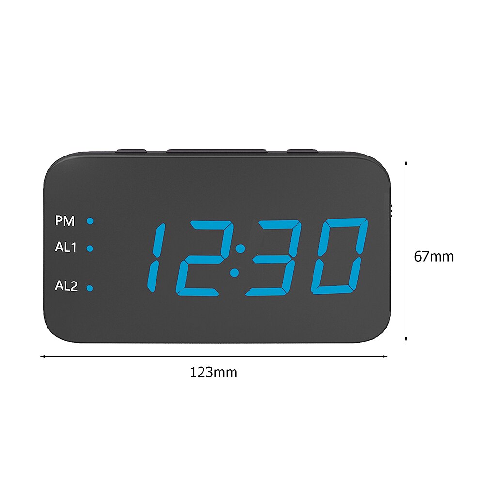 LED Digital Alarm Clock Voice Control Temperature ... – Grandado