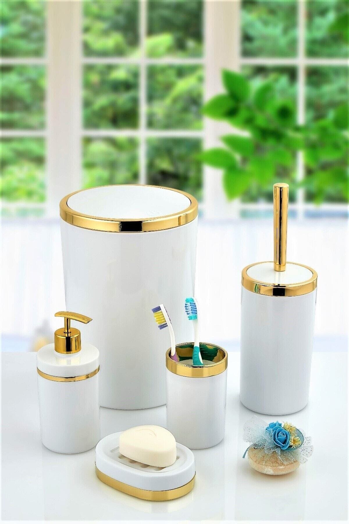 White Acrylic Bathroom Set – Vicedeal