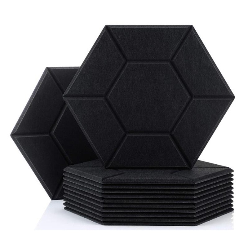 12 Pack akustisch Tafeln,Hexagon akustisch Tafeln,... – Grandado