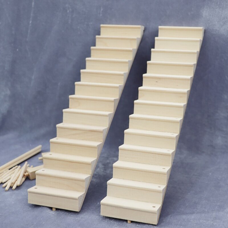 Dollhouse Miniatures,1/12 Wooden Stair Stringer St... – Grandado