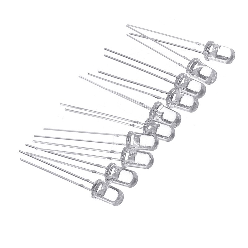 100pcs/lot 5mm LED Diode Assorted Kit Clear F5 DIP... – Grandado