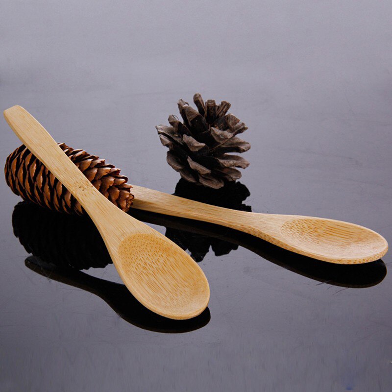 1 Pc 13cm * 3cm Bamboo Spoon Coffee Spoon Small Sp... – Grandado