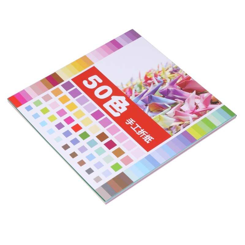 Origami Paper 50 Sheets 50 Colors Double-Sided Squ... – Grandado
