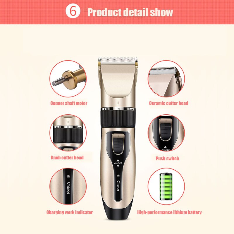 [Rechargeable Hair Clipper] Hair Clippers Electric... – Grandado