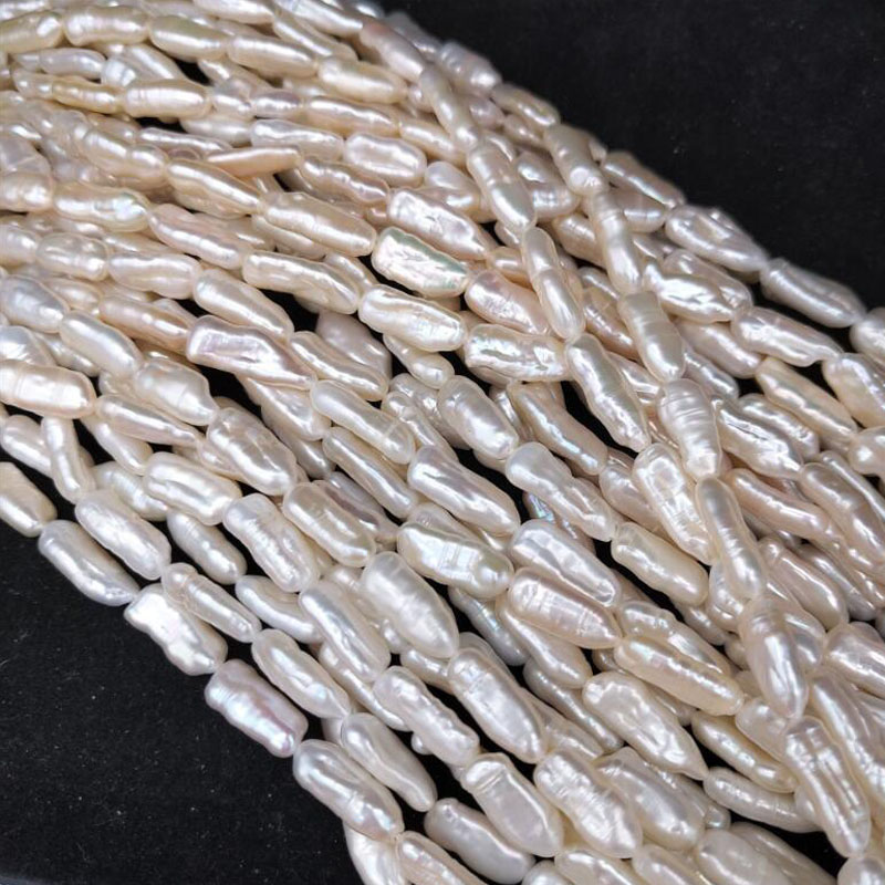 16 inches 15-20mm Natural White Stick Shaped Biwa ... – Grandado