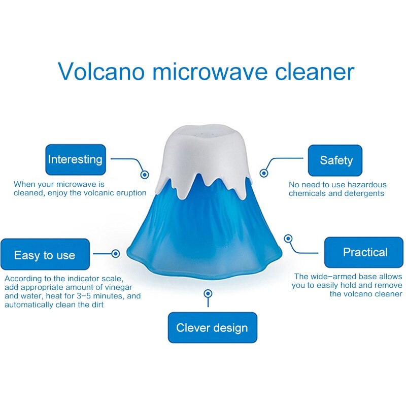 Kitchen Microwave Oven Cleaning Volcano Erupting C... – Grandado