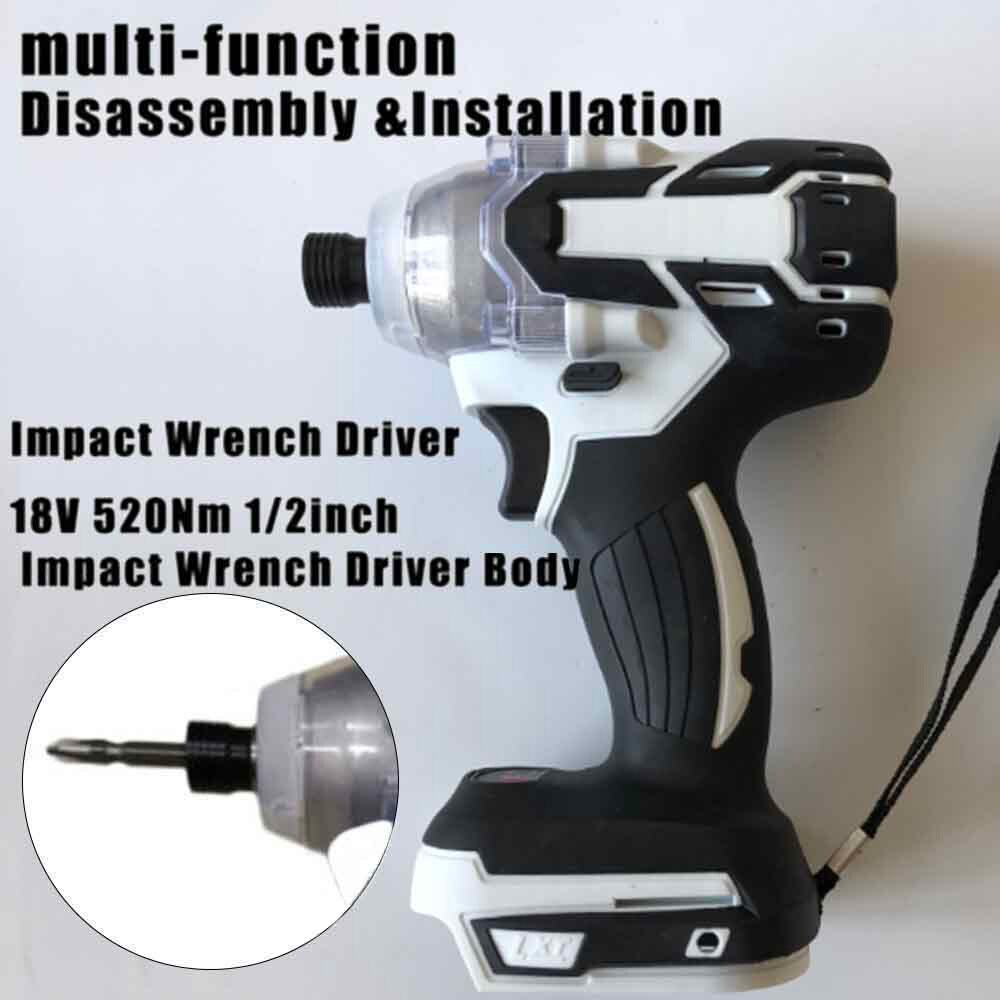 18V 520N 1/2in Cordless Impact Wrench Driver Body ... – Grandado