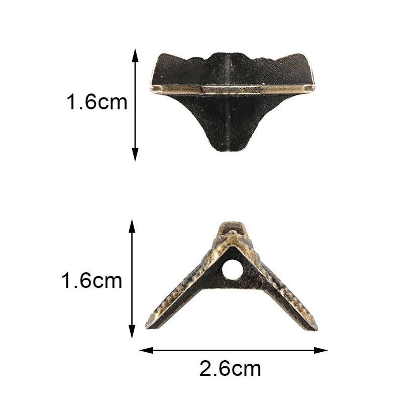 4PCS Antique Corner Protector Bronze Jewelry Chest... – Grandado
