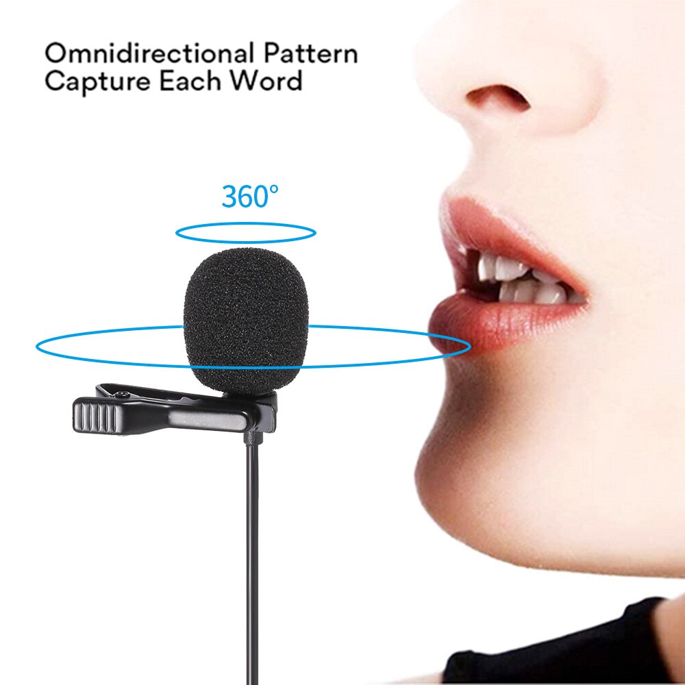 GL-119 3.5AUX Lavalier Microphone Omni Directional... – Grandado
