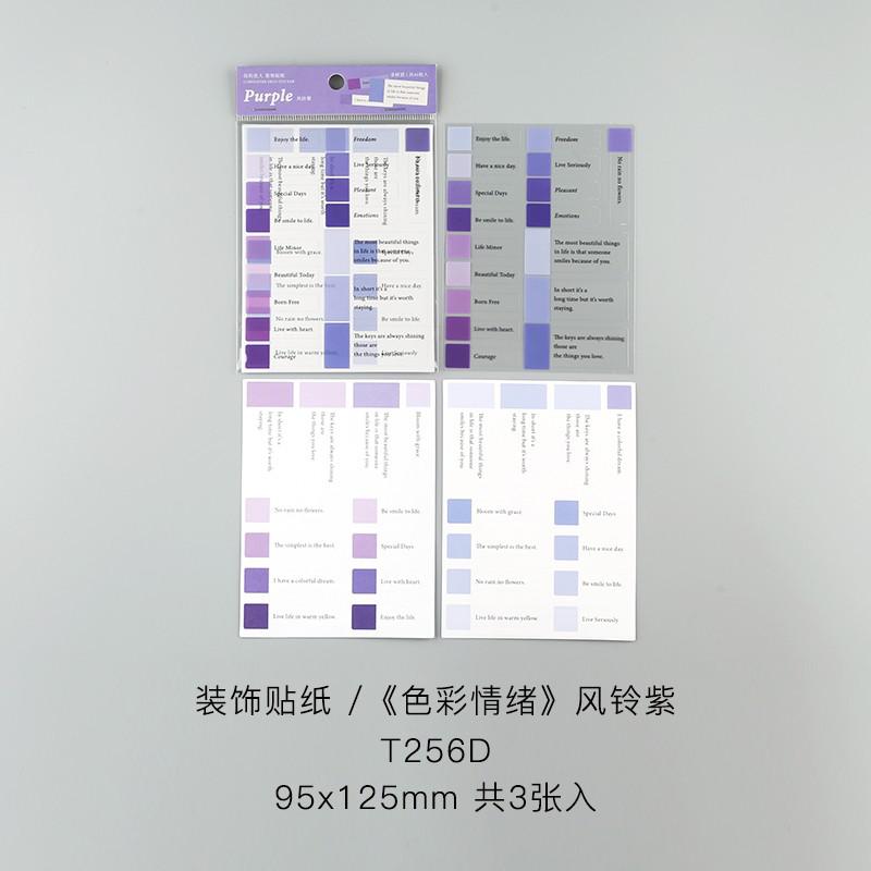 3 Sheets Self Adhesive Mini Diy Pvc Paper Index Ta... – Grandado