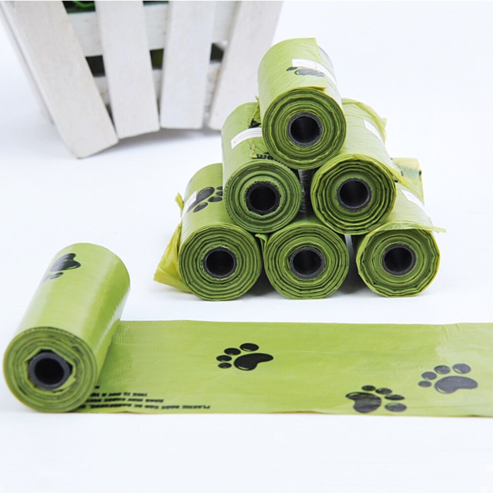 8 Rolls Compostable Dog Poop Bags Cornstarch Earth... – Vicedeal