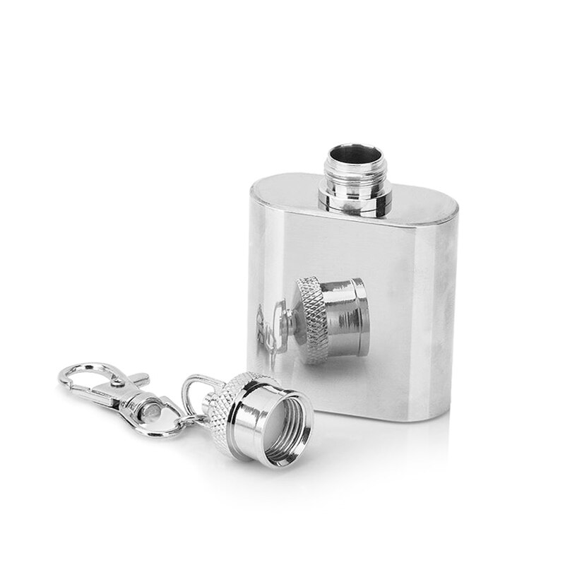 1 Oz Mini Stainless Steel Hip Flask Metal Flagon P... – Grandado