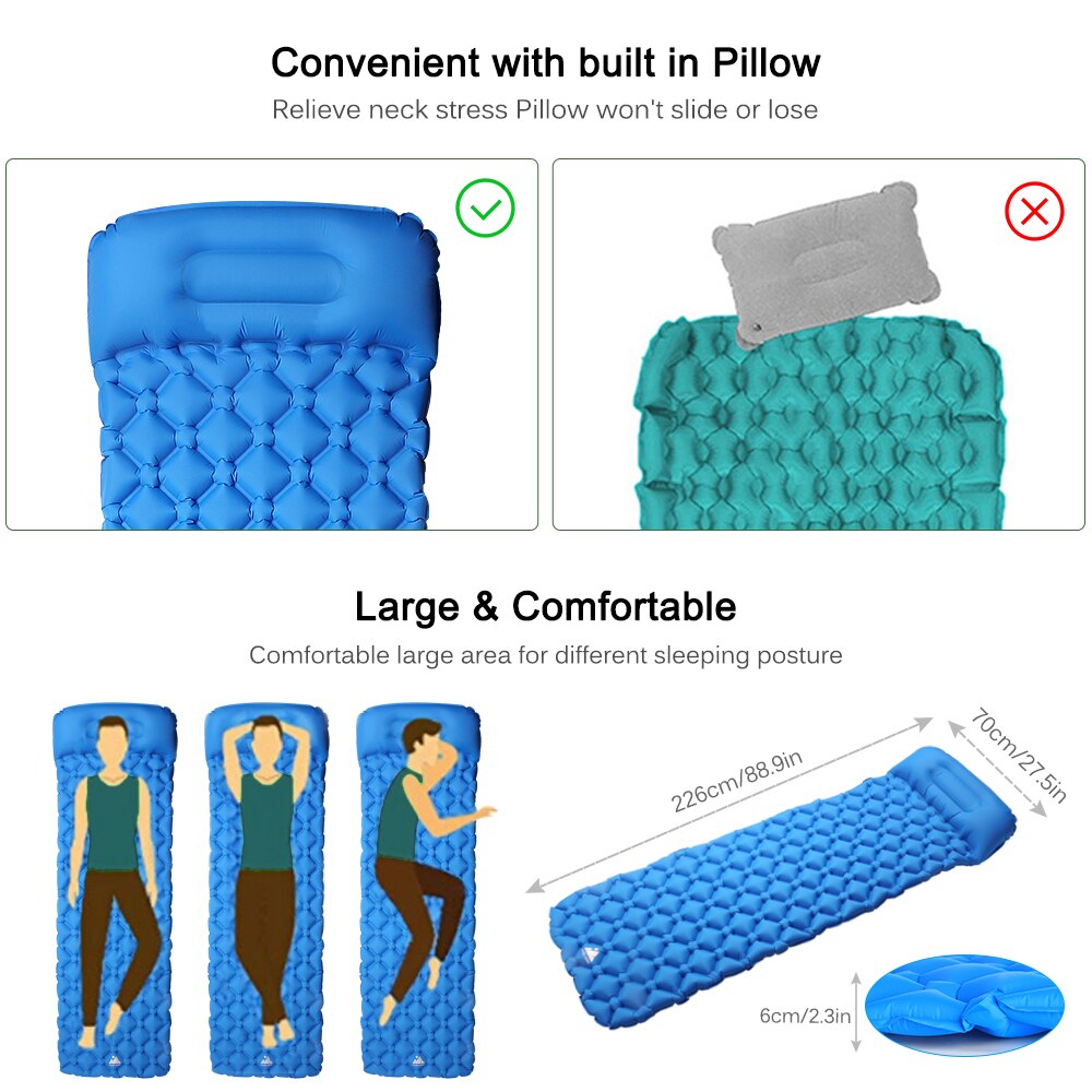 TPU Moisture-proof Massage Inflatable Pad Outdoor ... – Vicedeal