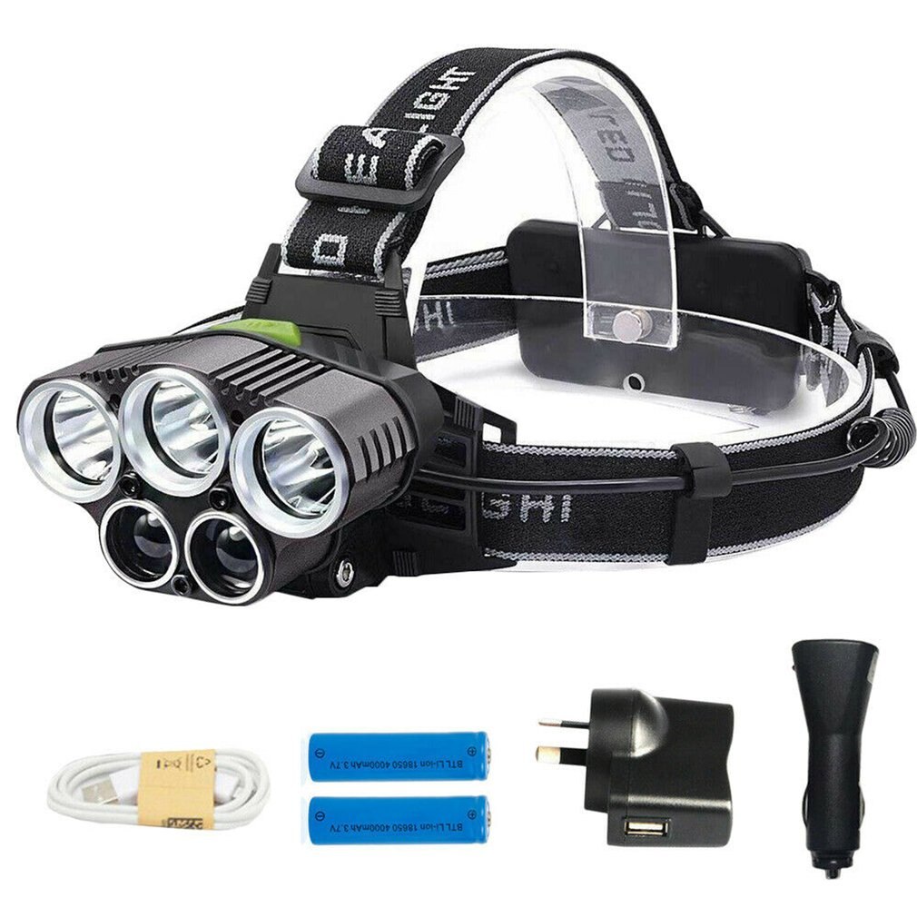 Usb Charging Aluminum Headlights 5 Led Headlights ... – Grandado