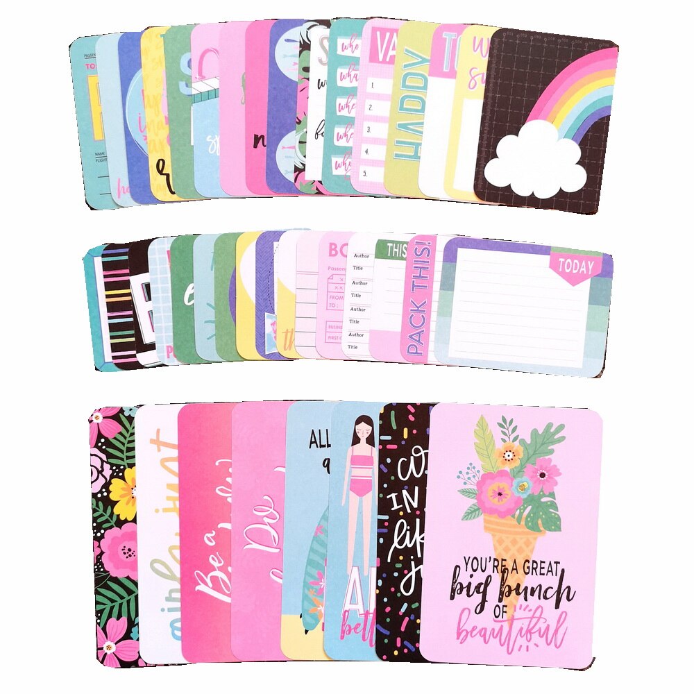 CRZCrafter Cardboard Journaling cards Double sided... – Grandado