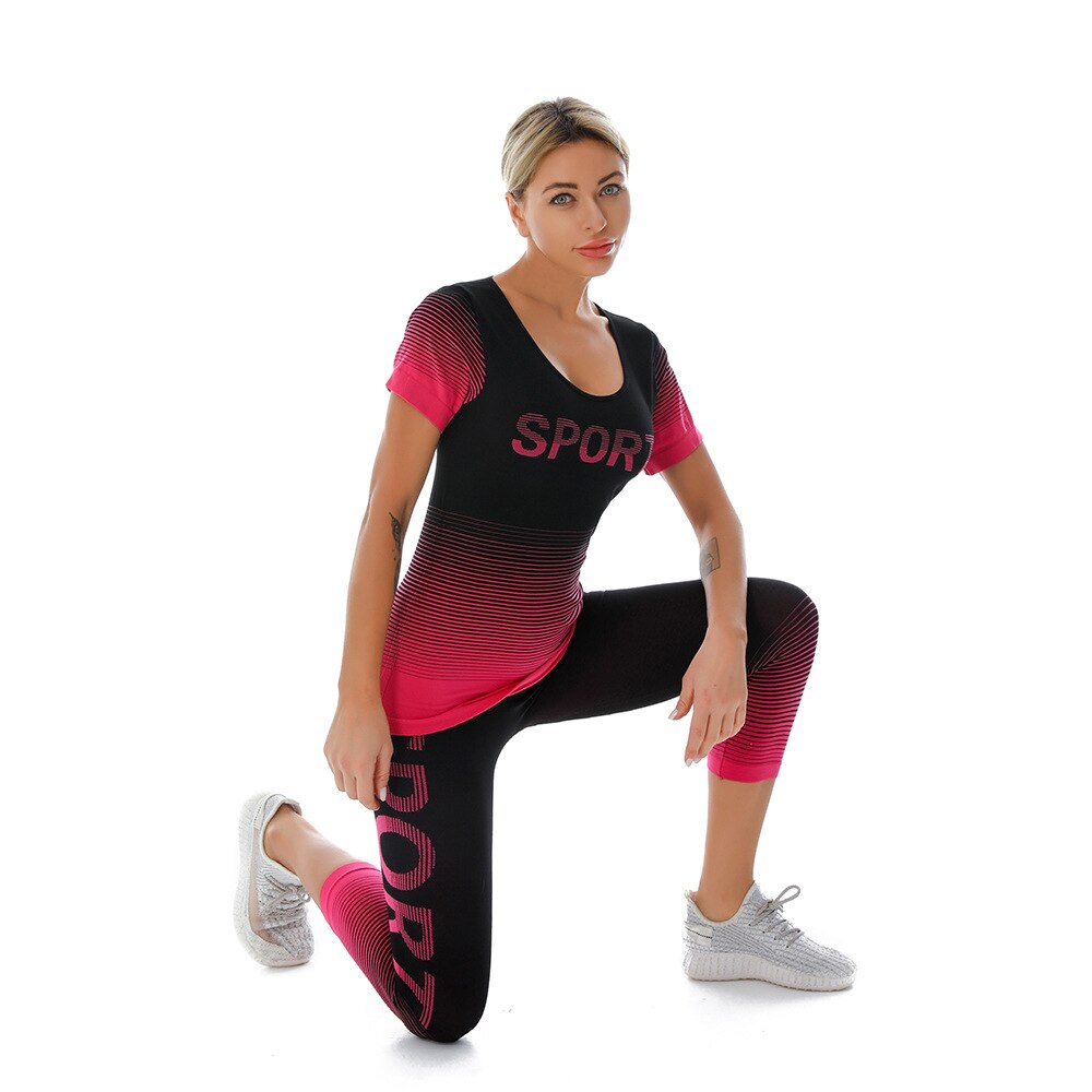 Seamless Gym Sets Fitness Sports Suits Women Cloth... – Grandado
