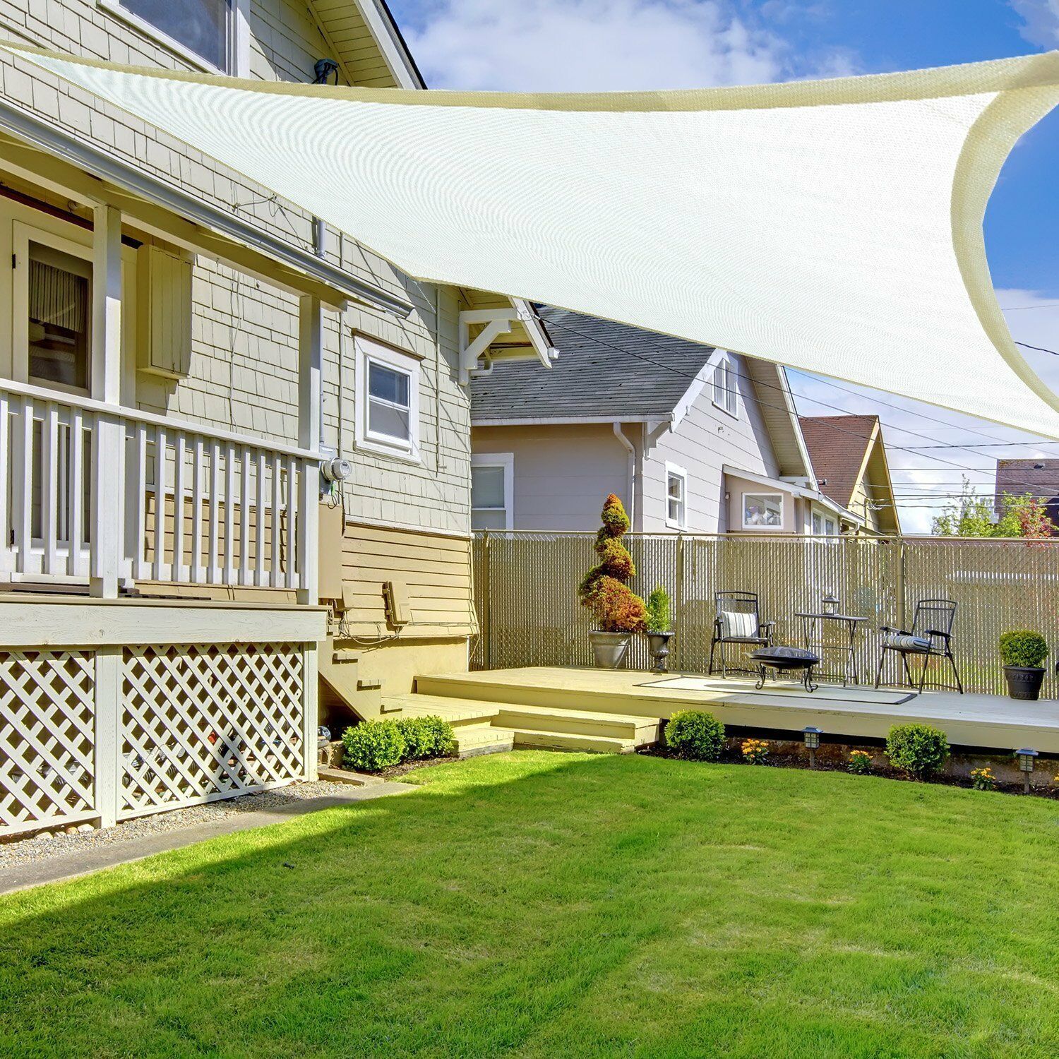 Tuinhuisjes Luifel Stof Terras Awlethe Polyester Z... – Grandado