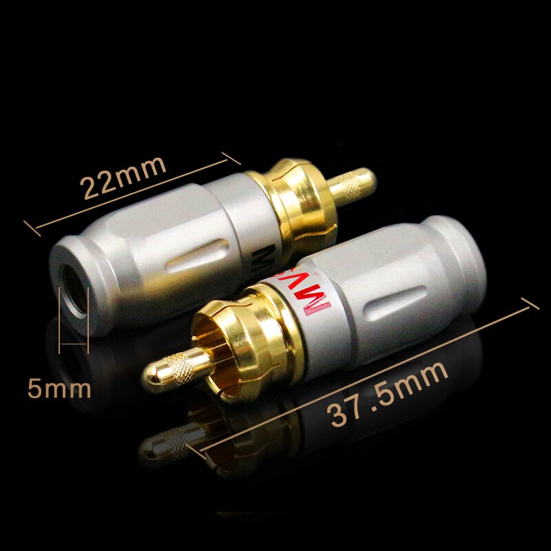 DIYLIVE HiFi LITON Litton audio plug RCA plug car ... – Vicedeal