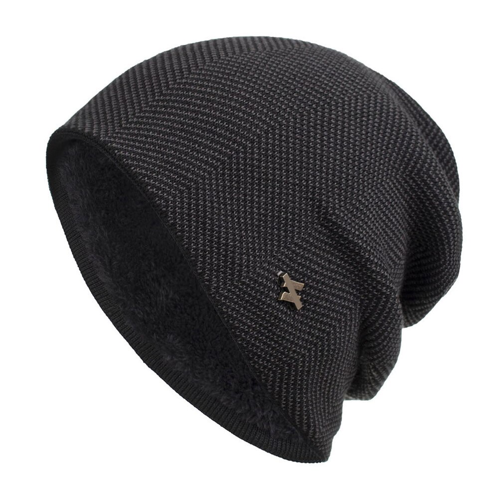 Plus Velvet Head Cap knitted Thick Windproof Warm ... – Grandado