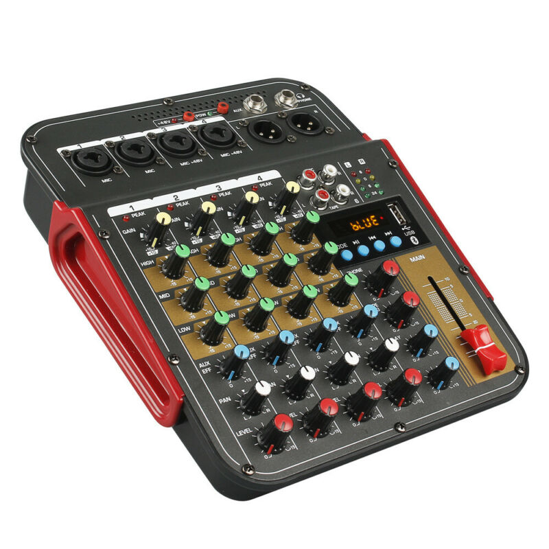 Portable 4 Channels USB Mini Sound Mixing Console ... – Vicedeal