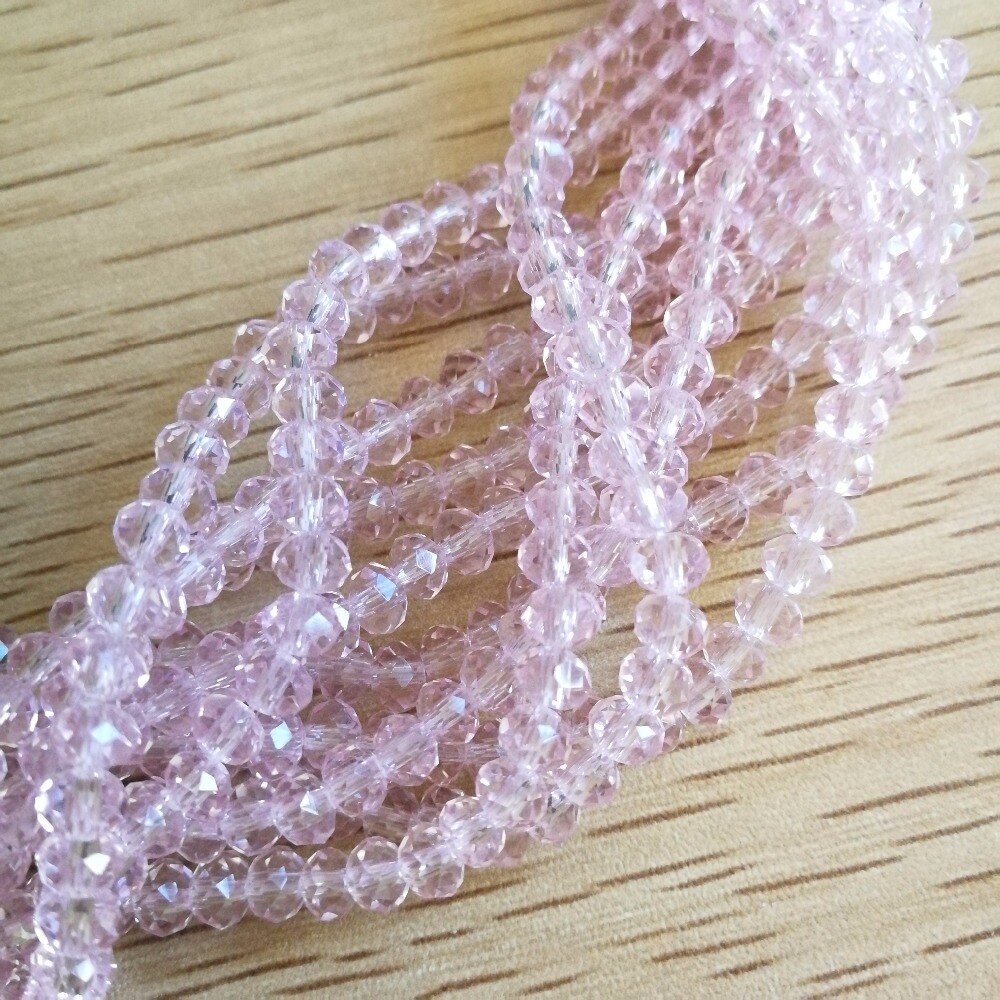 4mm 1000pieces pink round beads crystal loose bead... – Grandado