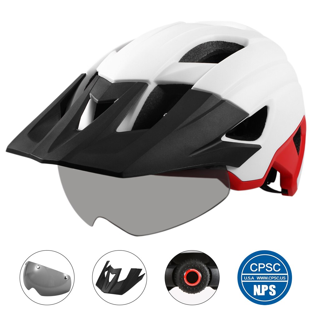Mountain Bike Helmet with Detachable Visor Detacha... – Grandado