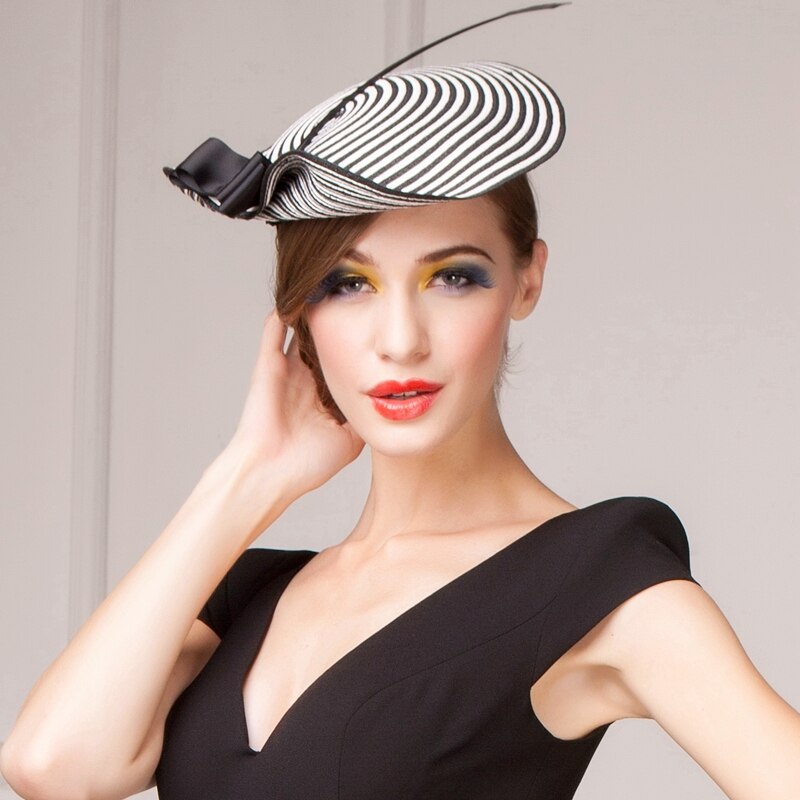 British Stripe Hat Party Hat Club Personality Bonn... – Vicedeal