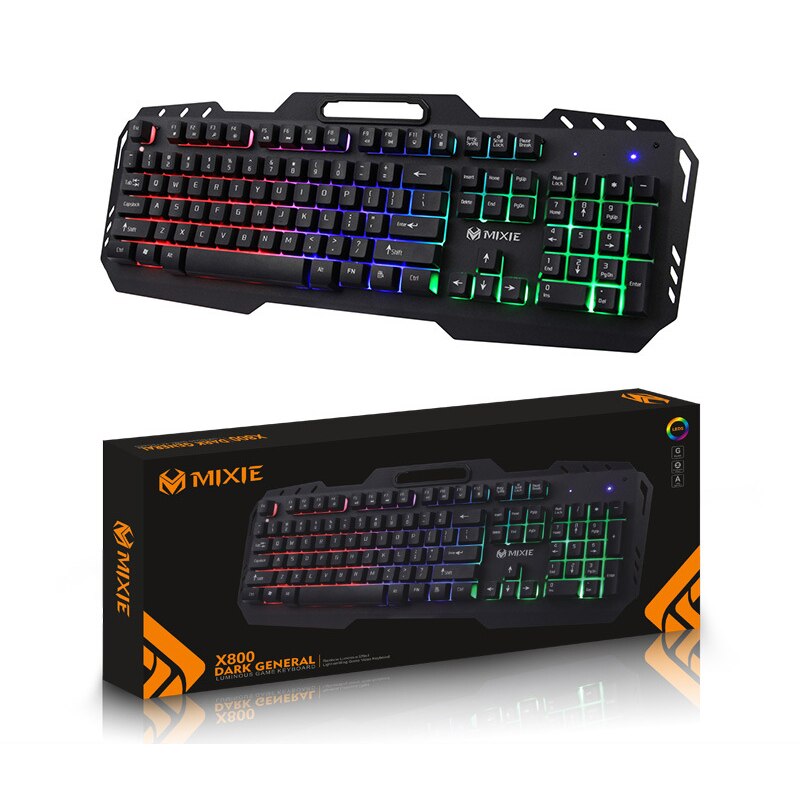 MIXIE X800 Wired Gaming Keyboard Mechanical Backli... – Vicedeal