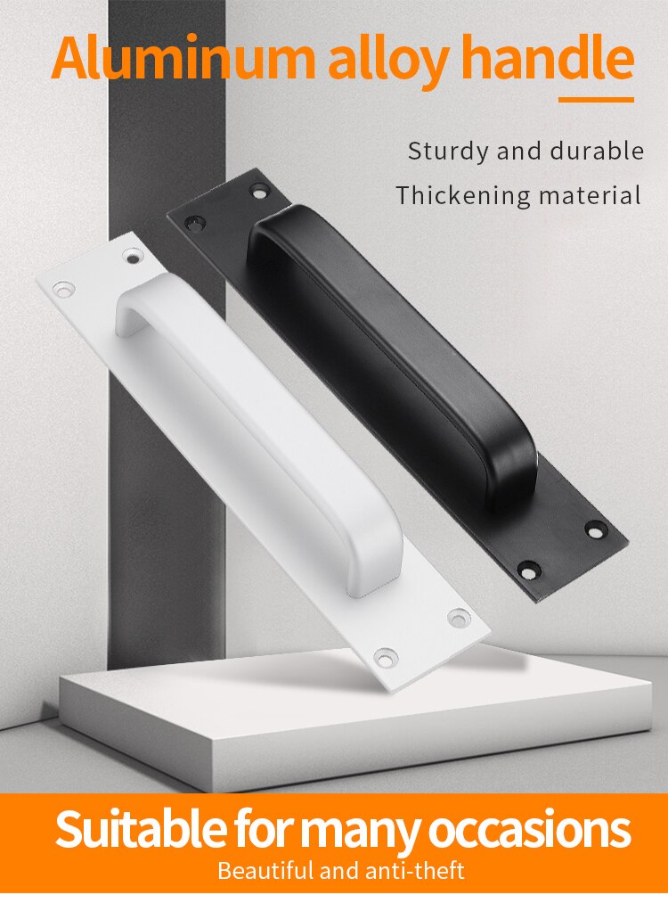 JZPENG matt aluminum door handle Black space alumi... – Vicedeal