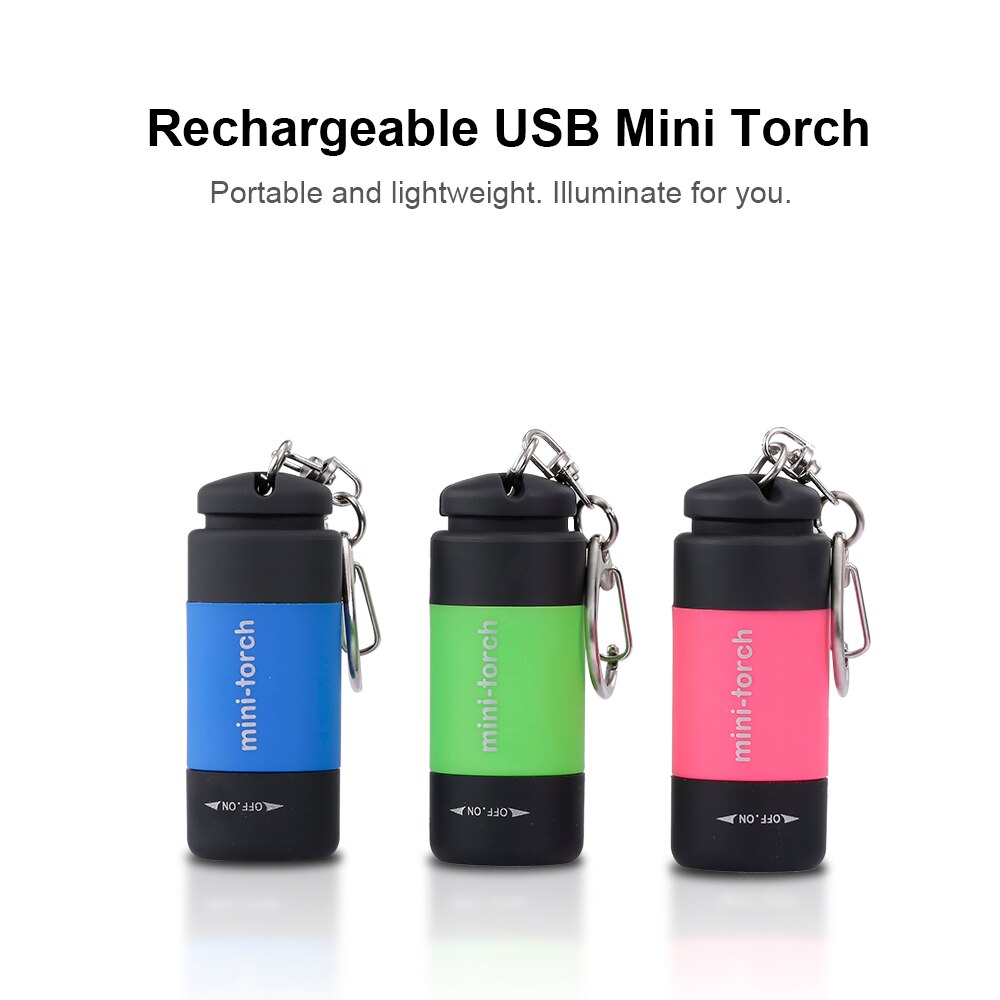 USB Rechargeable LED Torch Mini Outdoor Light Port... – Vicedeal
