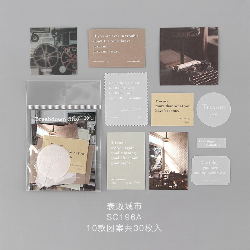 30pcs Tokyo Travel Paper Sticker Diy Diary Album D... – Grandado