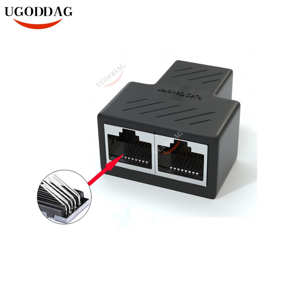 1Pcs 1 Naar 2 Manier Lan RJ45 Extender Splitter Et... – Vicedeal