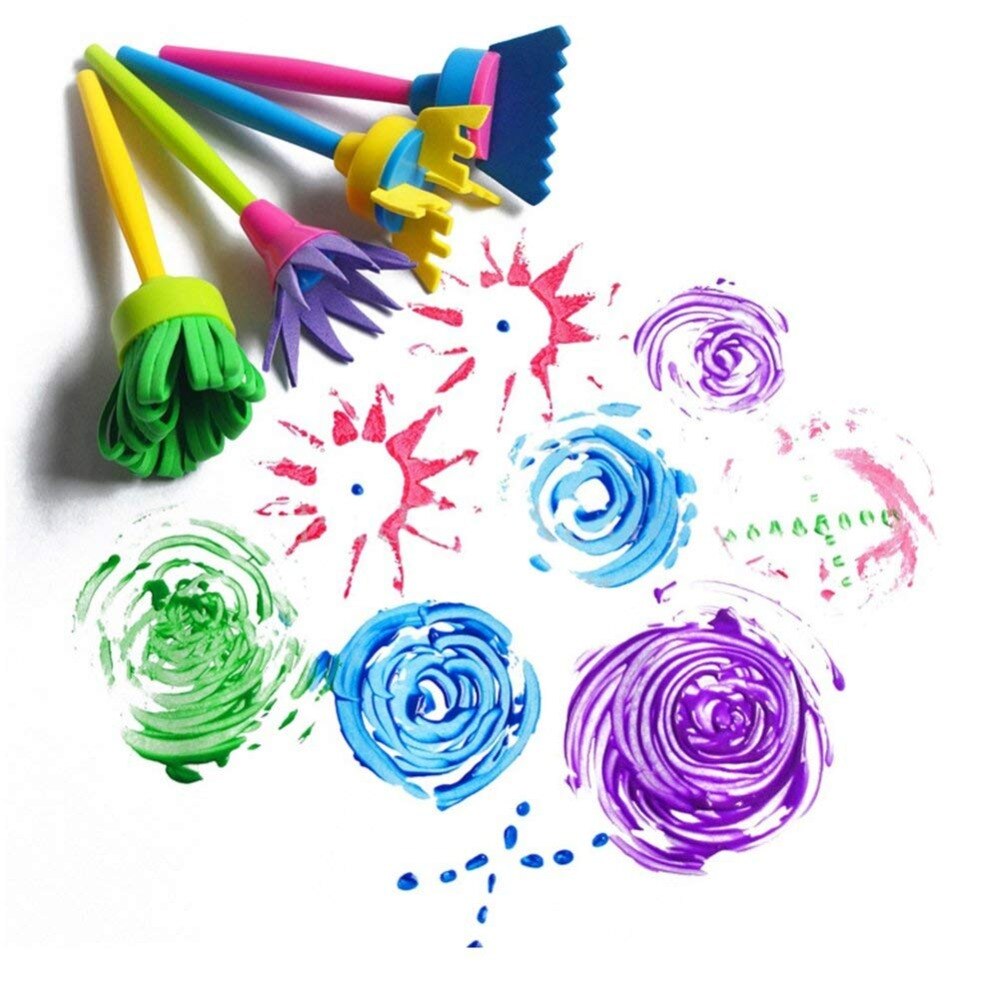 DIY Painting Tools Stamps Toys Flower Stamp Sponge... – Grandado