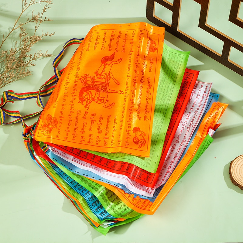 8.4m 28cm*25cm 1Set 30pcs Tibetan Buddhist Prayer ... – Grandado