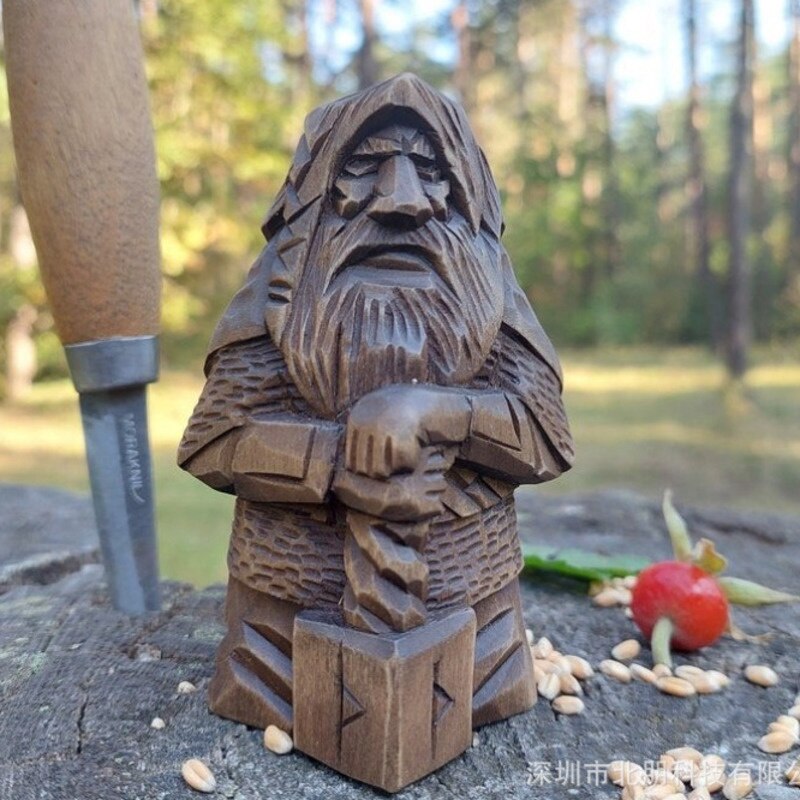 2/4pcs Barbarian Viking Statue Resin Crafts Thor O... – Grandado