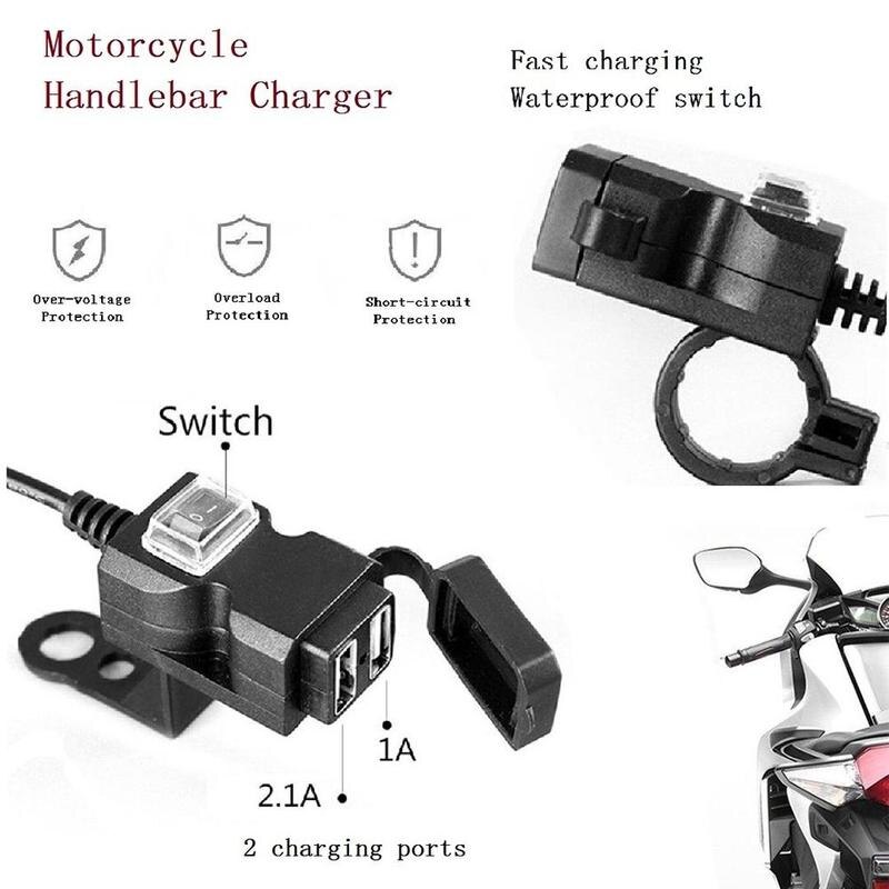 Dual USB Port 12V/24V Waterproof Motorbike Motorcy... – Grandado